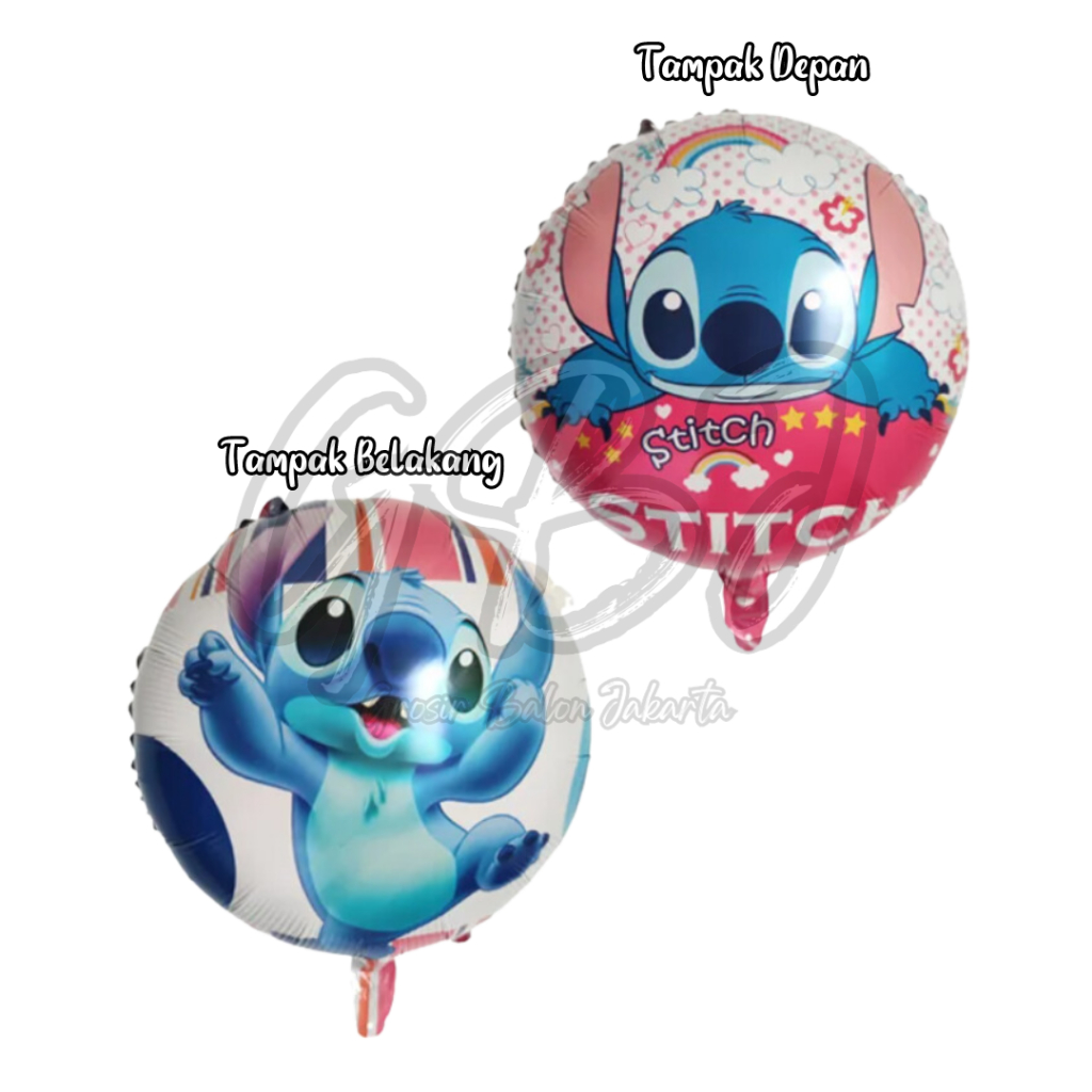 JUMBO Stitch Angel Foil Balloons / ROUND Lilo and Stich | Shopee Malaysia
