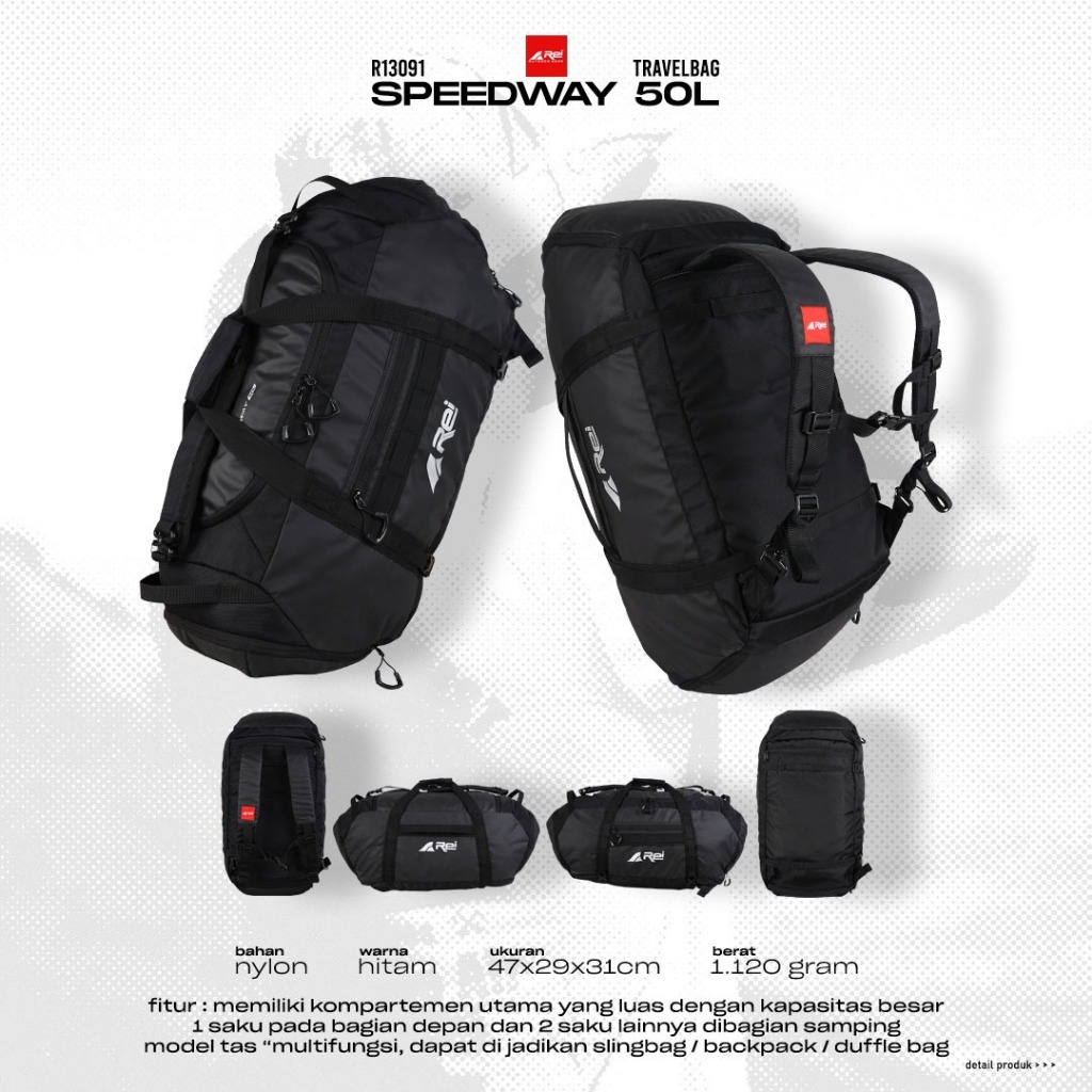 Arei Outdoorgear Speedway 50 Liter Travel Bag | Shopee Malaysia