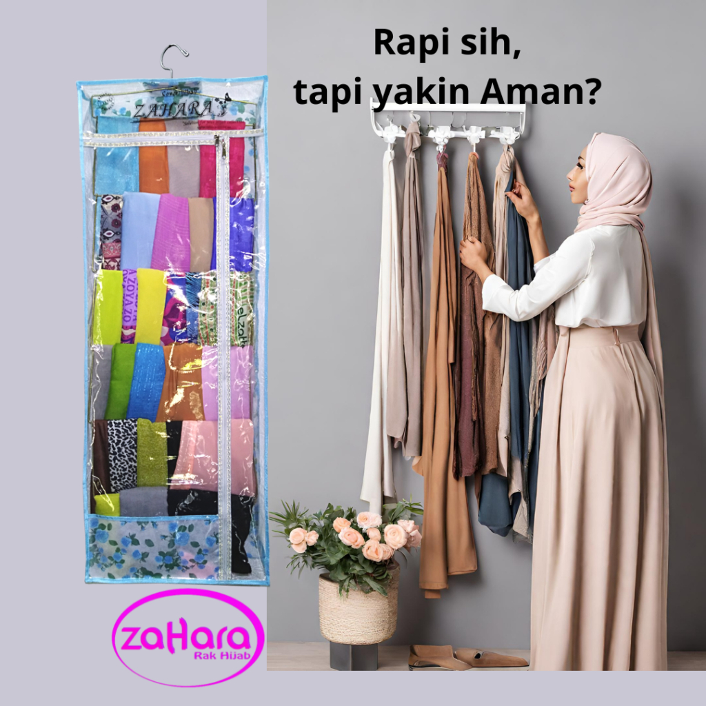 Jumbo Shopee Hanging Hijab Rack - The Best Hijab Storage Solution ...
