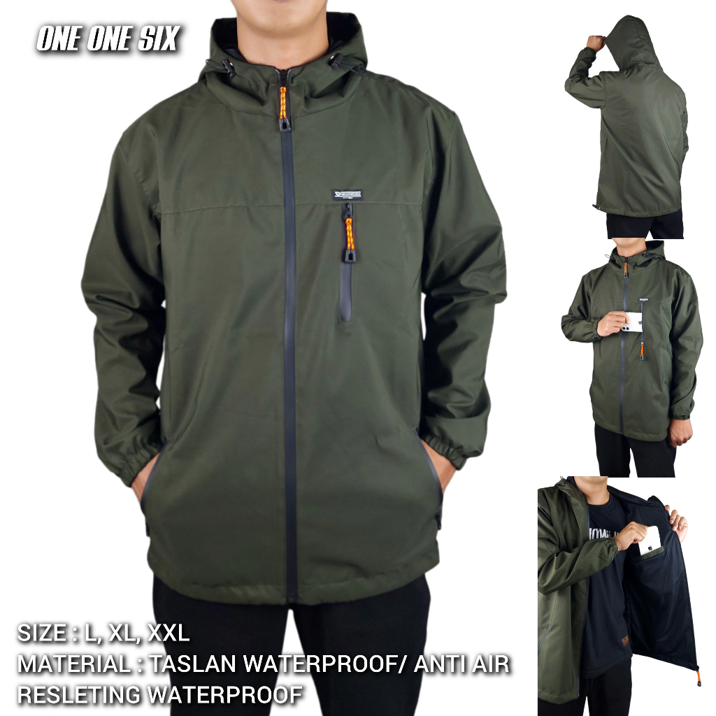 Original ONEONESIX Men's Waterproof Outdoor Jacket | Taslan JN Outdoor ...