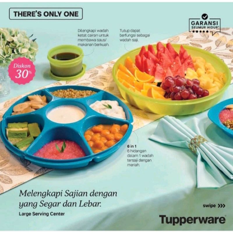Tupperware tupperware Serving Center - Large Large Serving Center ...