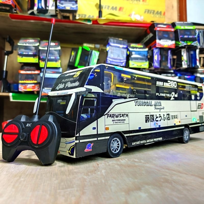 Newest Kids Panda Bus Miniature Jetbus 5 Remote Control Basuri | Shopee ...