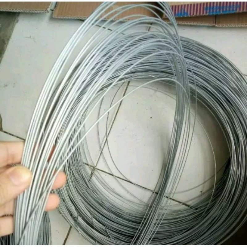 PUTIH Bwg 18-1/2kg Wire Rope/bwg 18-1/2kg White Wire Rope/Clothesline ...