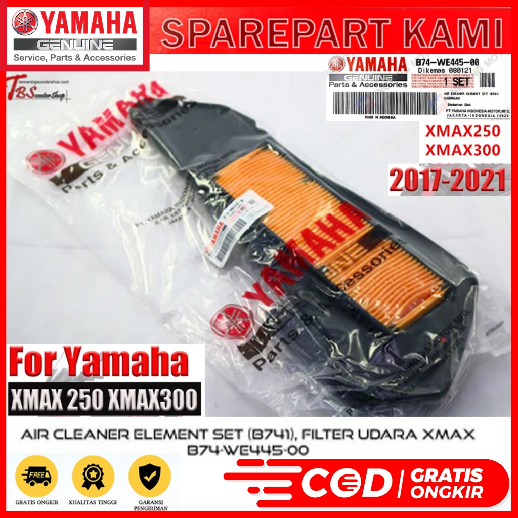 Air FILTER FOAM AIR FILTER ELEMENT ASSY AIR CLEANER XMAX X MAX 250 300 ...