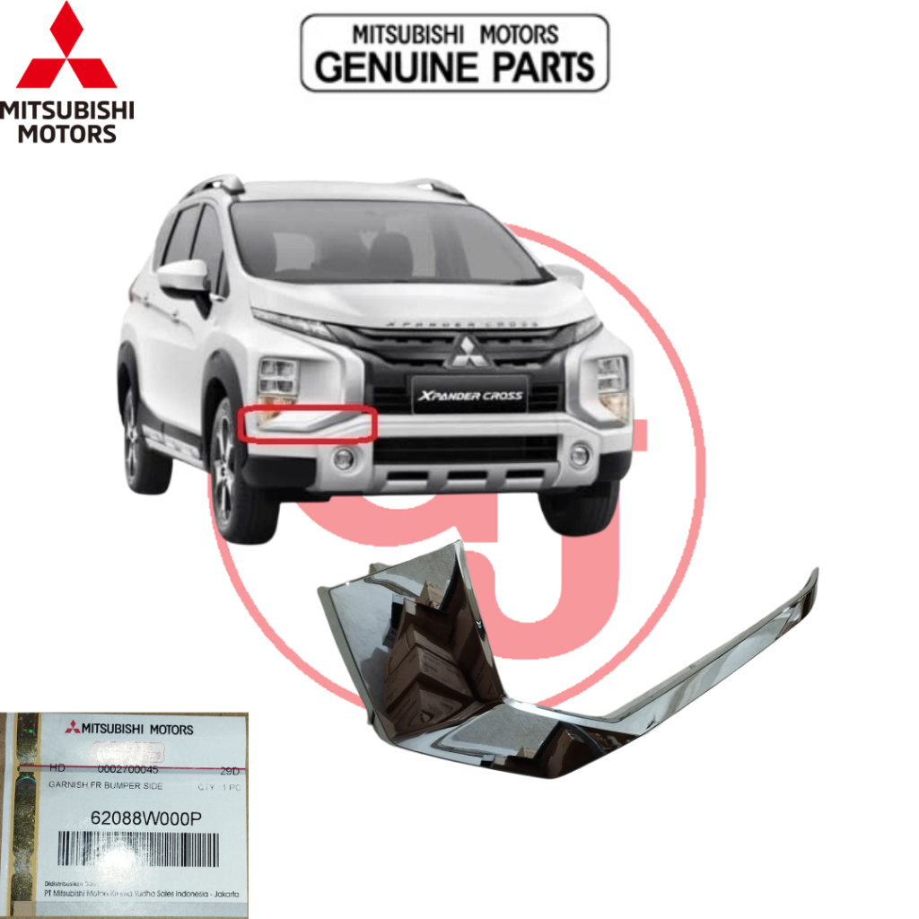 LIST NICKEL BOTTOM BUMPER RH MITSUBISHI XPANDER CROSS 2022 62088W000P ...