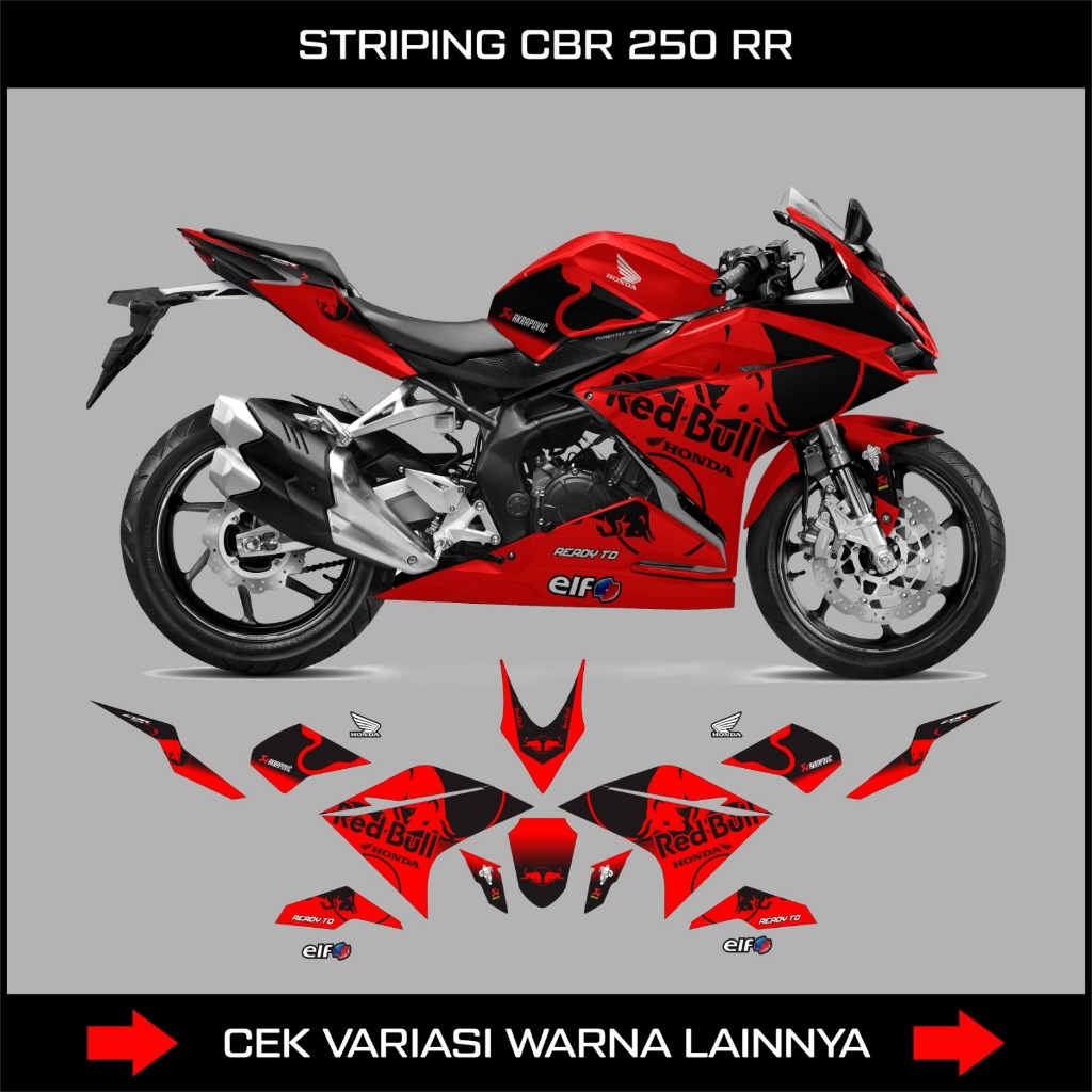 Striping Cbr 250 rr/Honda Cbr 250RR Motorcycle Trim Sticker/CBR250RR ...