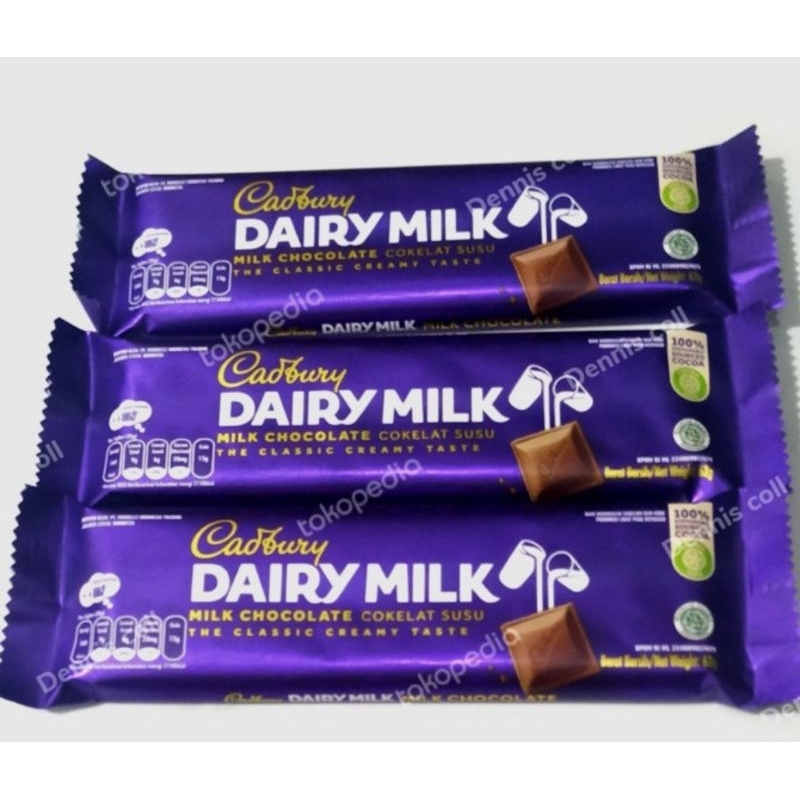 Cadbury dairy milk chocolate 62 Grams | Shopee Malaysia