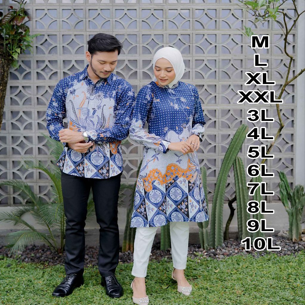 Couple Batik TUNIC Jumbo TUNIC BIG Size Jumbo Batik Tunic Top - Elif ...