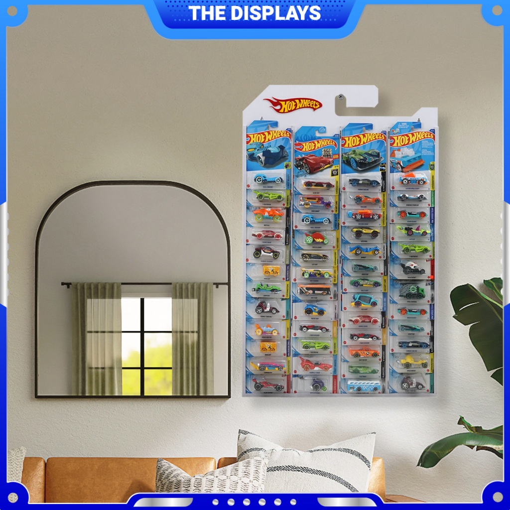 Hotwheels Display Rack contains 48 PVC Board Material | Shopee Malaysia