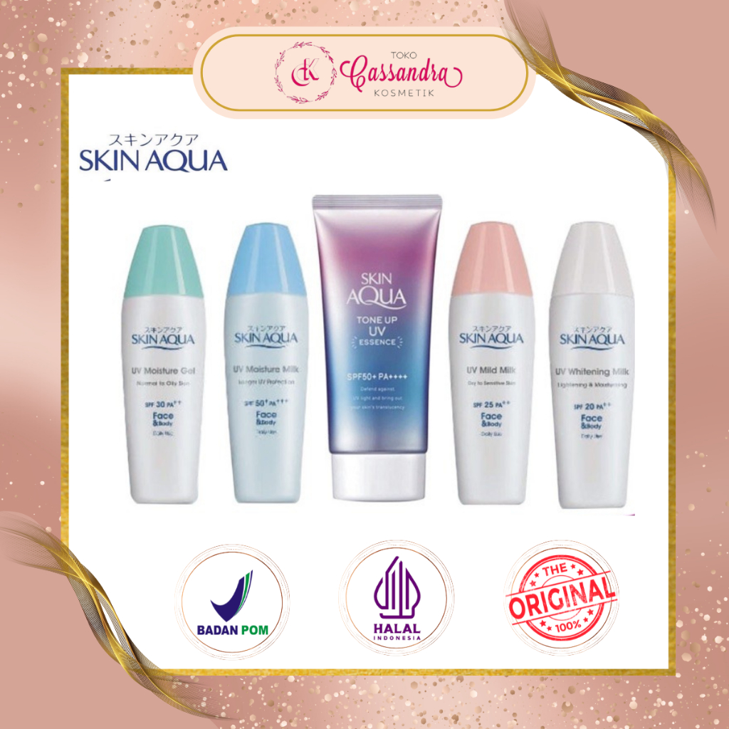 SKIN AQUA SUNSCREEN SPF 50 / SKINAQUA UV MOISTURIZING GEL / SKIN AQUA ...
