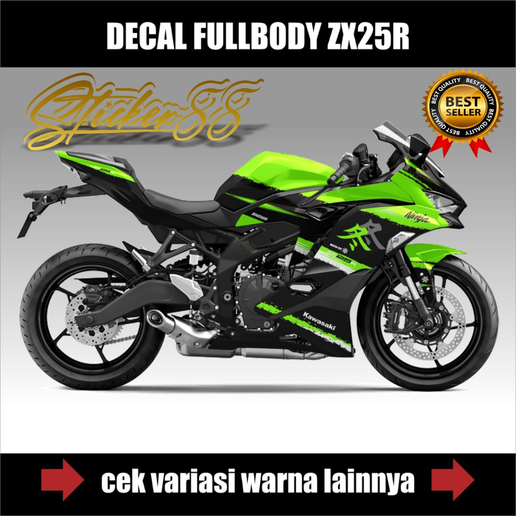 Ninja ZX 250 R DECAL STICKER SIMPLE MINIMALIST KANJI GRAFIST / NINJA ZX ...