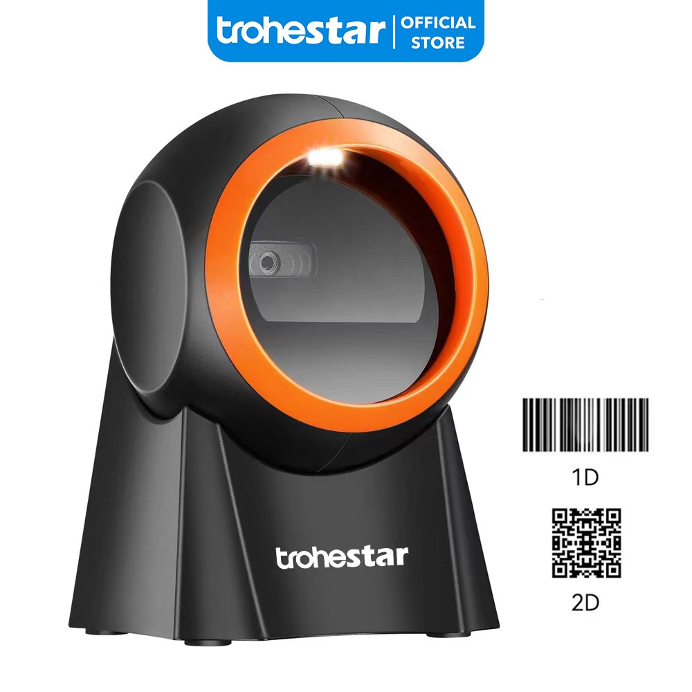Trohestar Omni Barcode Scanner 2D Auto Scan QR Code Desk Barcode Read ...