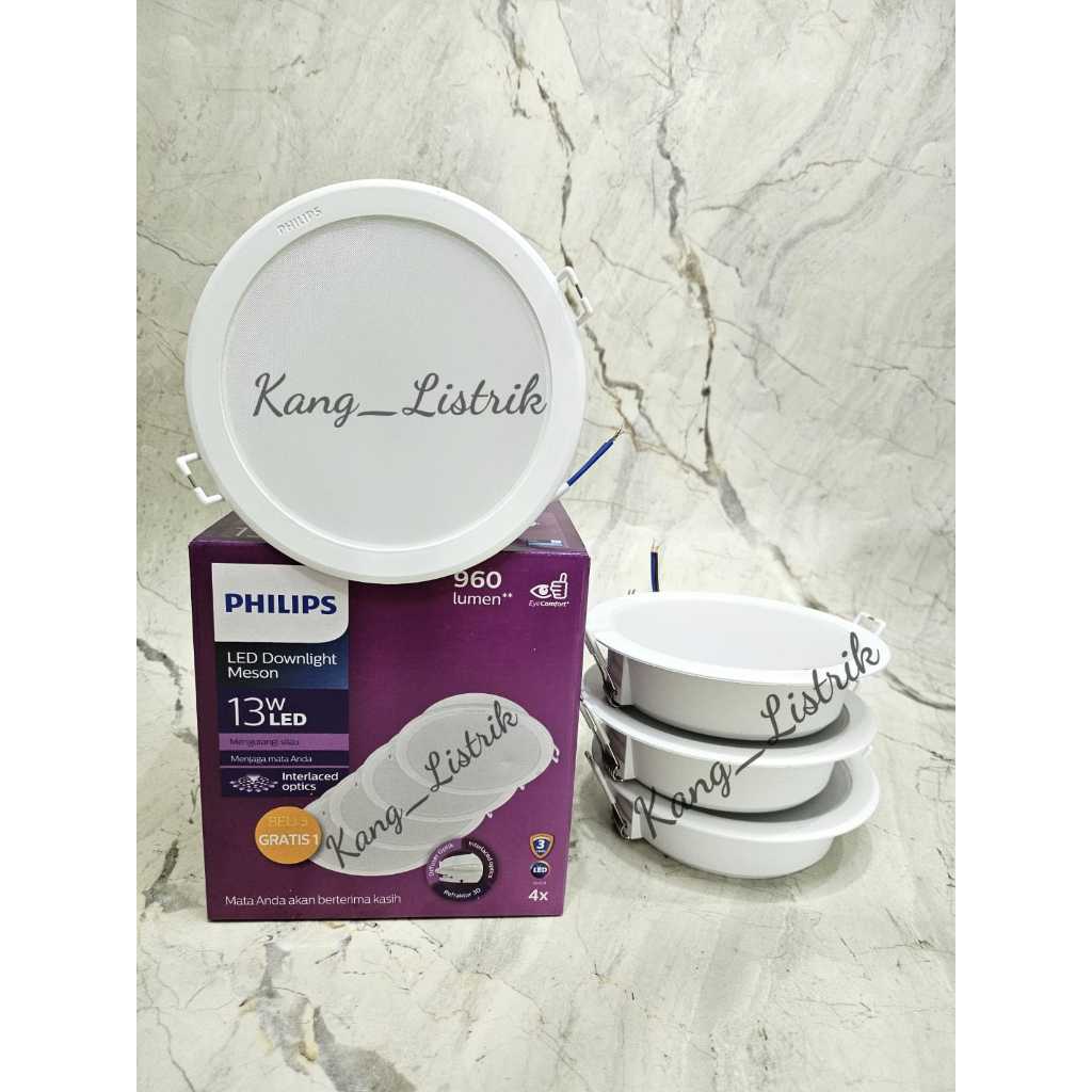 Philips Meson LED Downlight Package 59464 13W - Buy 3 Get 1 Free | Shopee Malaysia