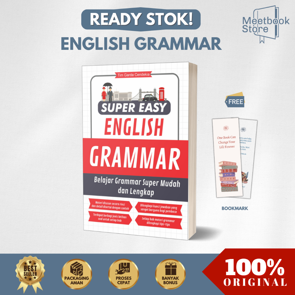 Grammar ENGLISH Book - SUPER EASY ENGLISH GRAMMAR | Shopee Malaysia