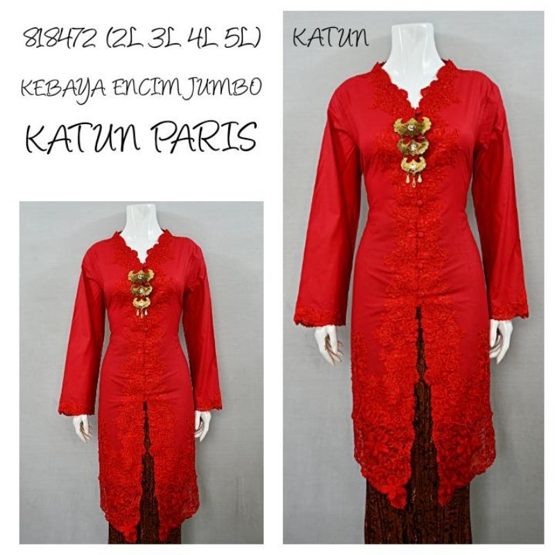 KATUN Beautiful JUMBO KEBAYA ENCIM TUNIC LONG SLEEVES EMBROIDERED ...