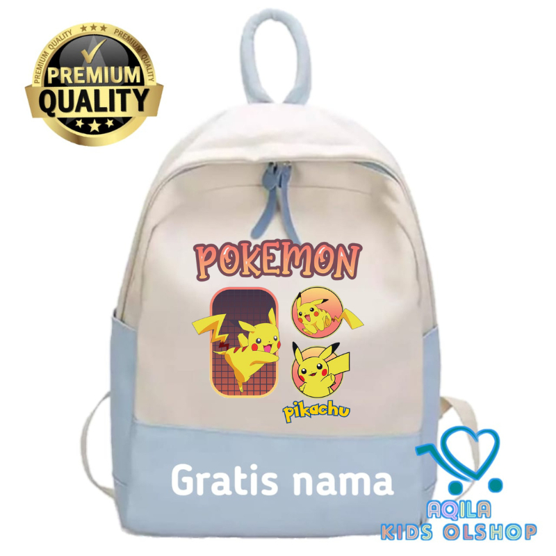 Free Name Of POKEMON PIKACHU BACKPACK | Shopee Malaysia