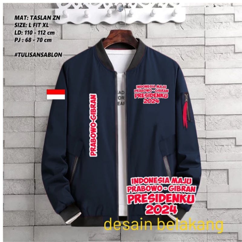 Bomber PRABOWO/ BOMBER Jacket 2024/ BOMBER Jacket PRAGIB/ BOMBER Jacket ...
