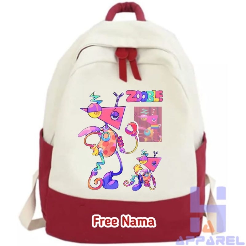 Pomni Children's Backpack THE AMAZING DIGITAL CIRCUS ZOOBLE | Shopee ...
