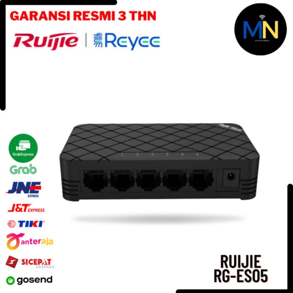 Rg-es05 Ruijie Reye 5 Port Fast Ethernet Unmanage Switch Plastic ...