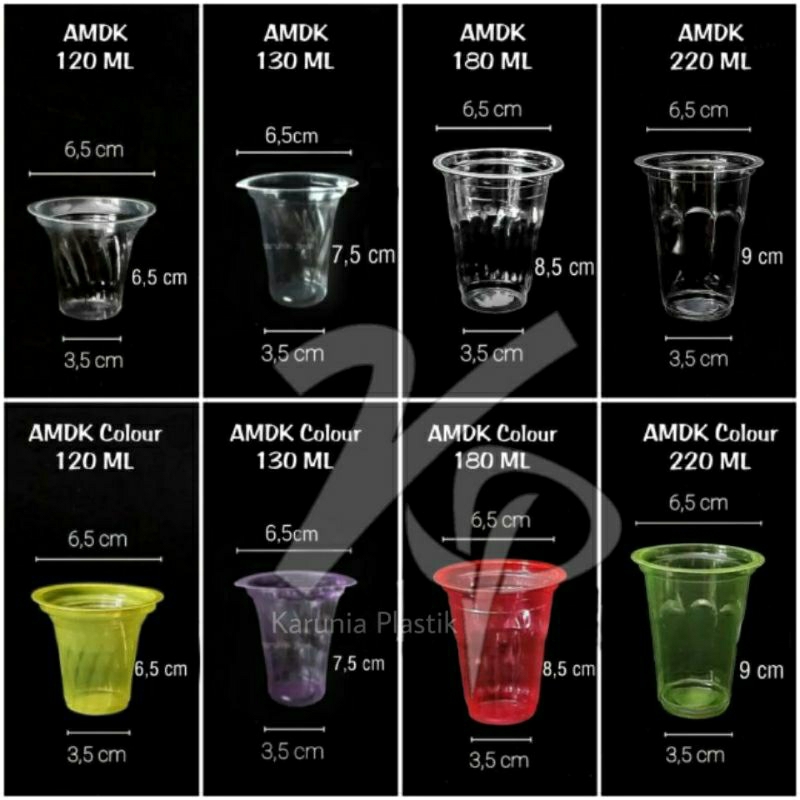 AMDK Plastic Cup / aqua Glass 120ML, 130ml, 180ml, 220ml | Shopee Malaysia