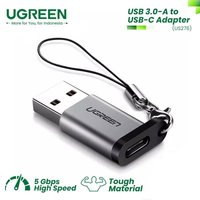 Ugreen Adapter USB 3.0-A (Male) To USB-C (Female) - US276 [50533 ...