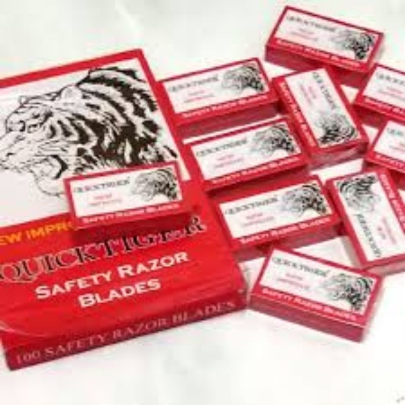 Quick TIGER SAFETY RAZOR BLADES 1 small box contains 10 pcs) | Shopee ...