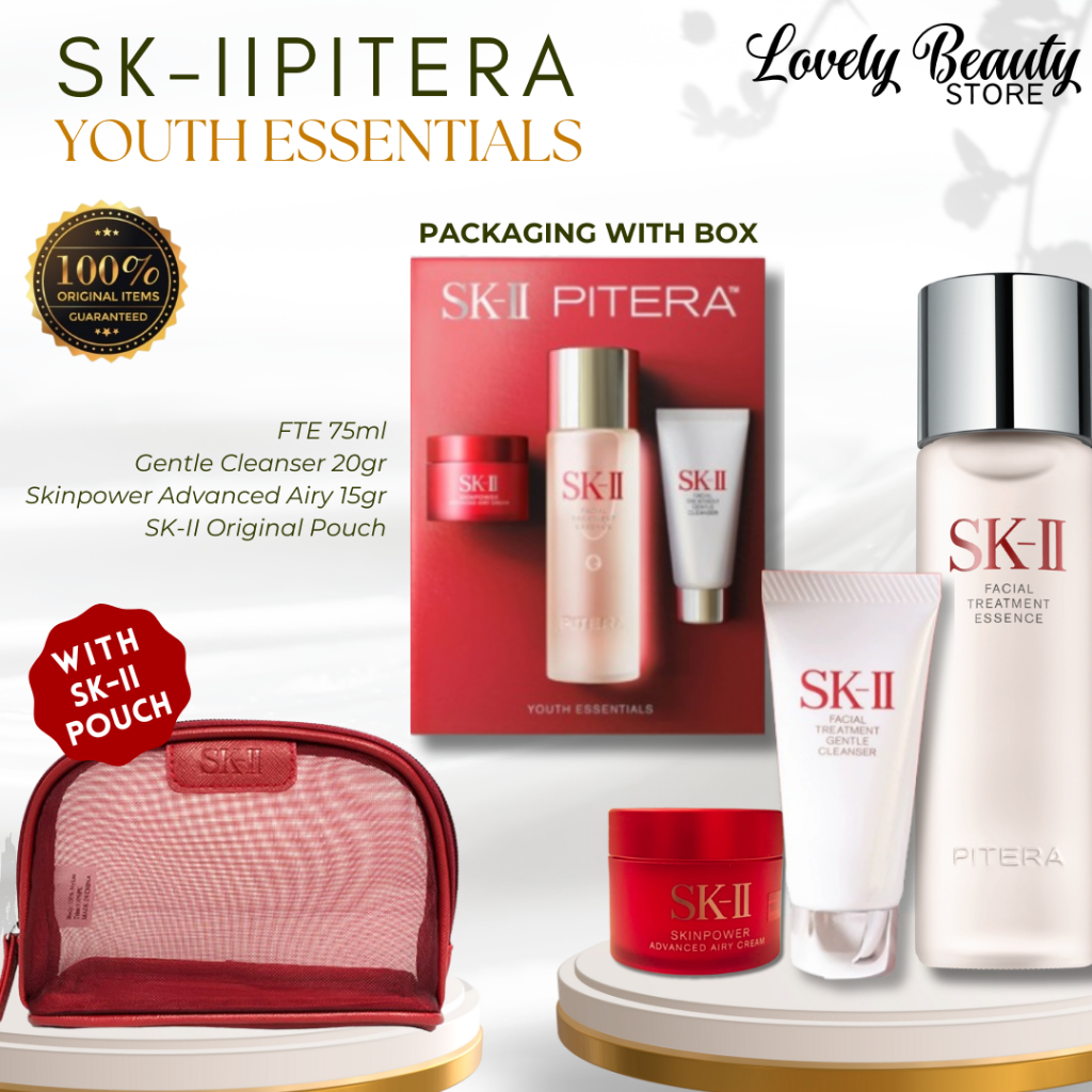 Sk II SKII SKII SK2 Pitera Youth Essentials Plus Original Pouch ...