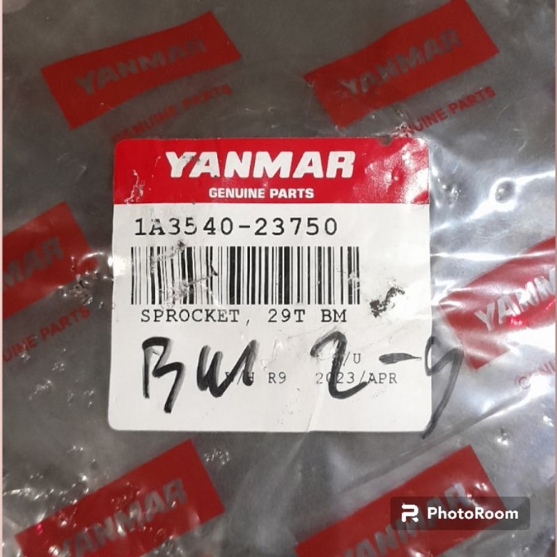Original ORIGINAL YANMAR BIMA HAND TRACTOR 29T SPROCKET | Shopee Malaysia