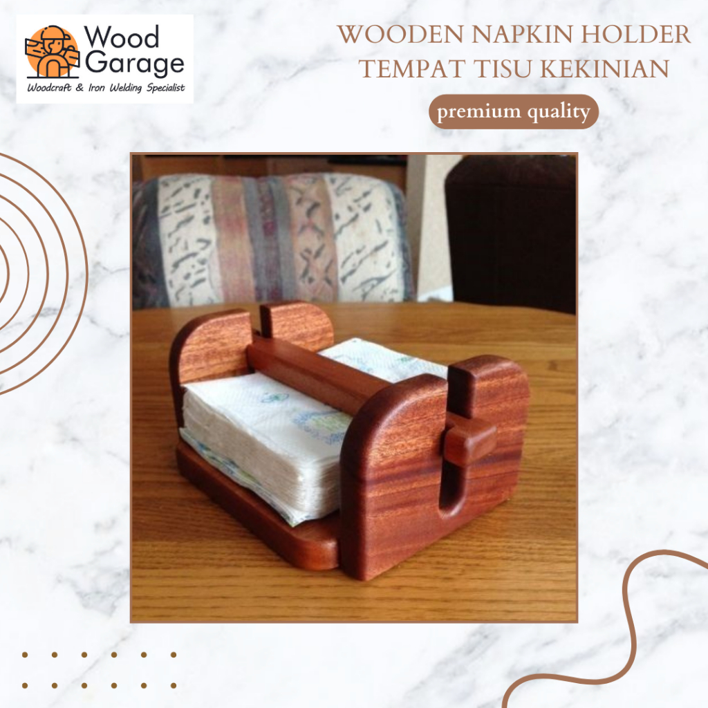 Wooden napkin holder unique buffet tissue box | Shopee Malaysia