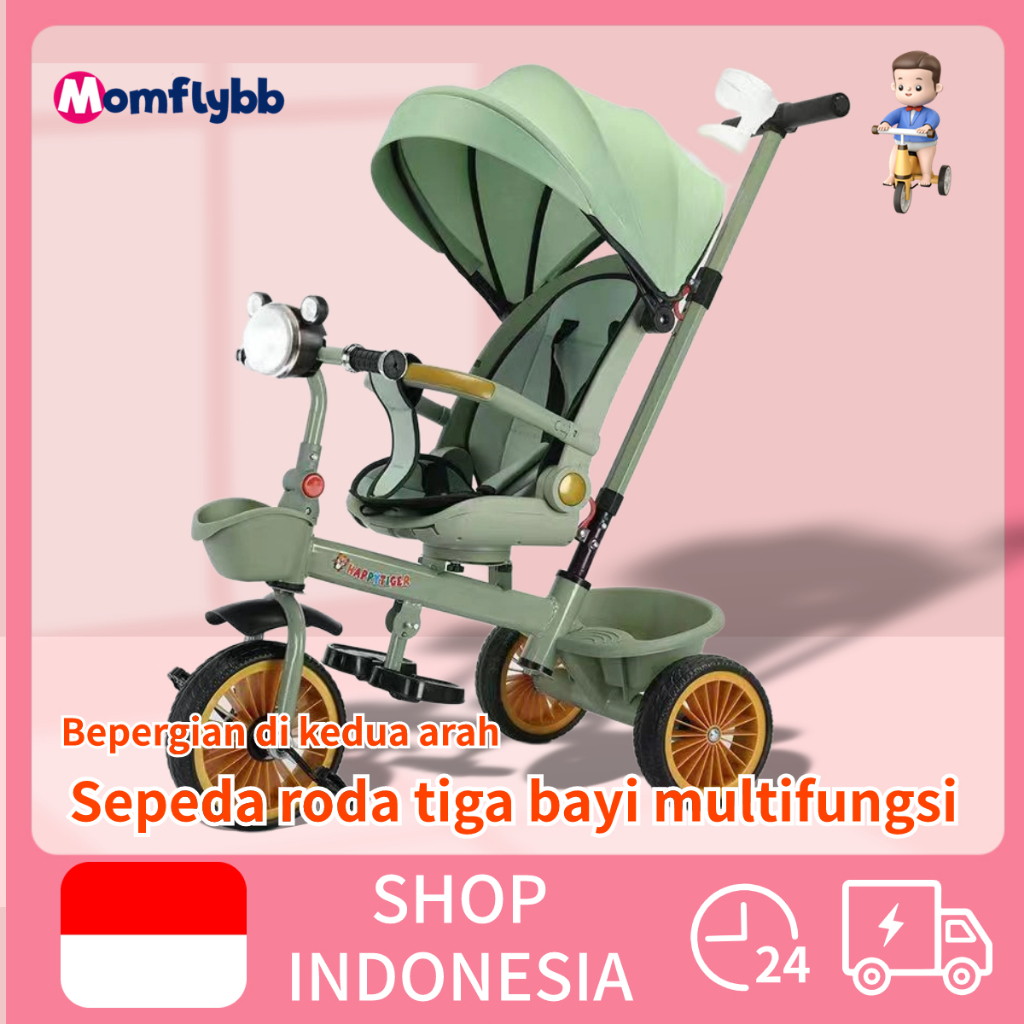 Children's S27 Three Wheel Bike Can Lie Down Or Sit Two-Way | Shopee Malaysia
