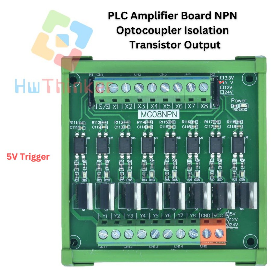 Plc Signal Amplifier Board Module NPN Isolation Isolated Optocoupler Converter IO Digital Level ...