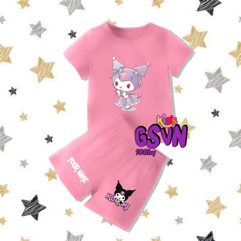 Children's Suits - Basic Tee Short Pants Set My Kuromi Sanrio Friends ...