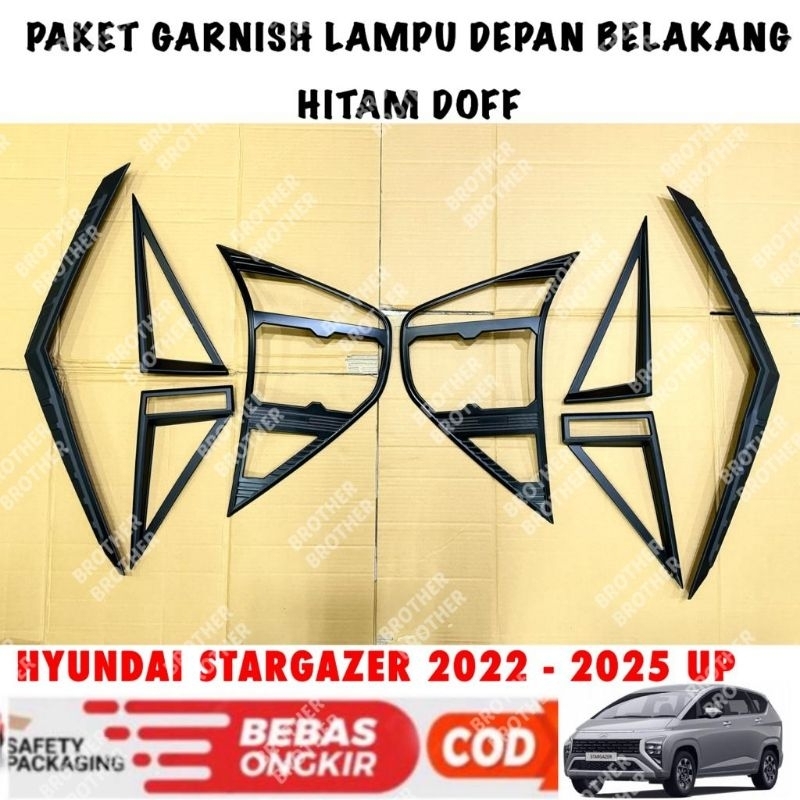 HITAM Stargazer Front Rear Garnish Package 2022 2023 2024 2025 - Black ...