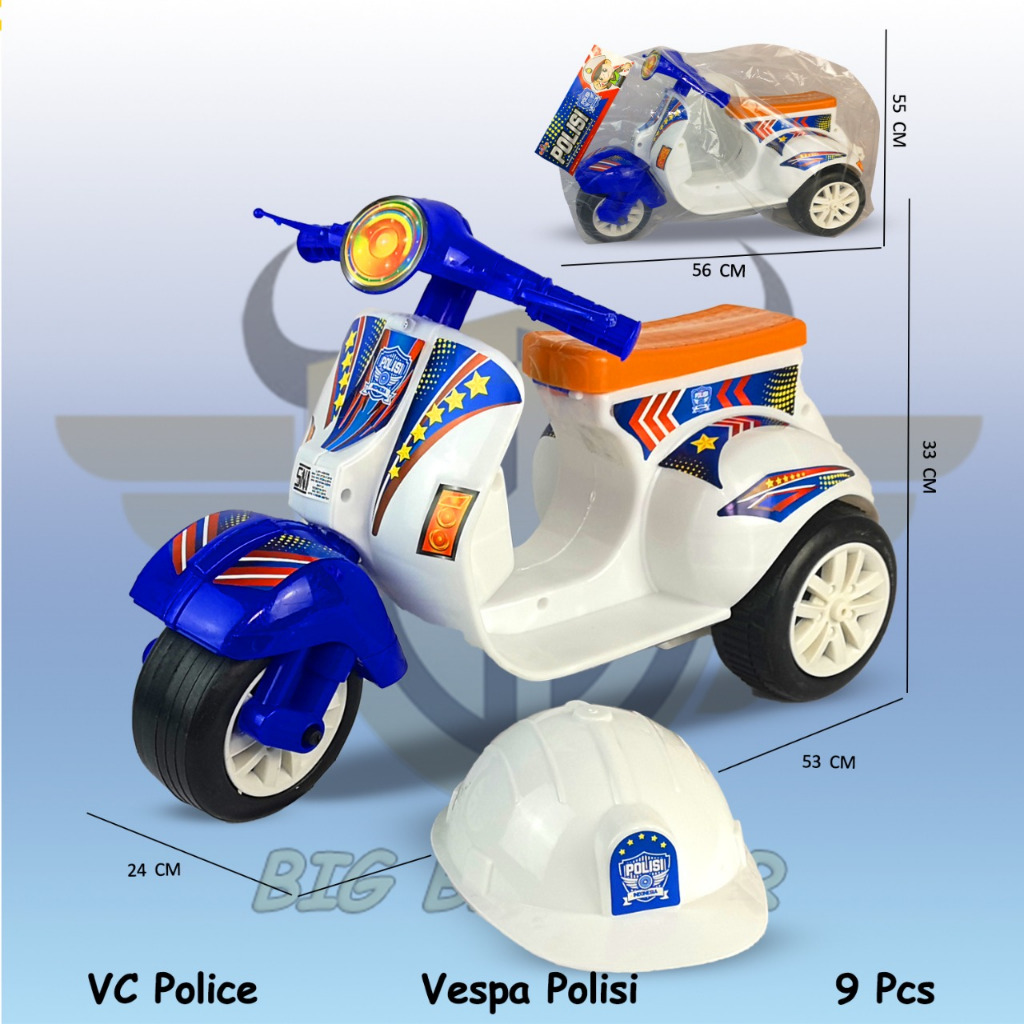 Vc162 Vespa Children's Toy Motorbike Sit Push Tolo Ride On Car ...