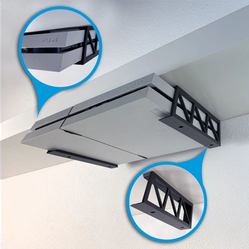 Ps4 FAT SLIM PRO Under Table Mount Sony Playstation 4 Holder Stand ...