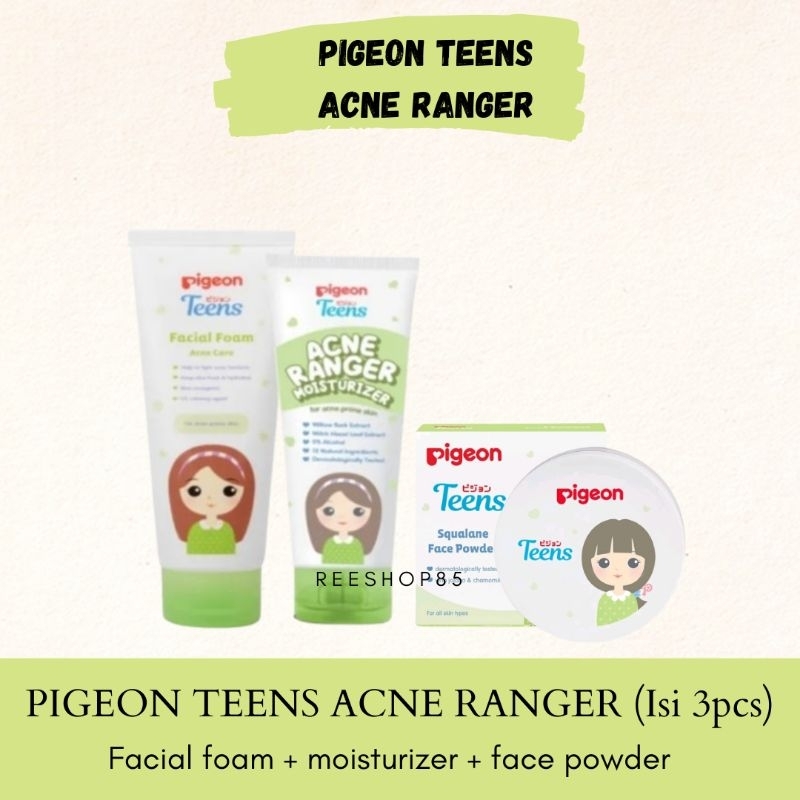 Pigeon Teens Acne Ranger Series Contents 3pc | Acne Skin Teen Skincare ...