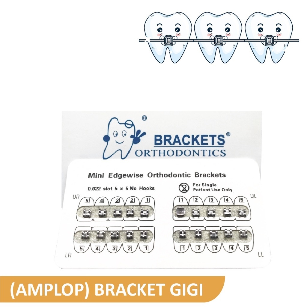 1 Set Of Orthodontic Envelope Brackets Braces - Original Orthodontic ...