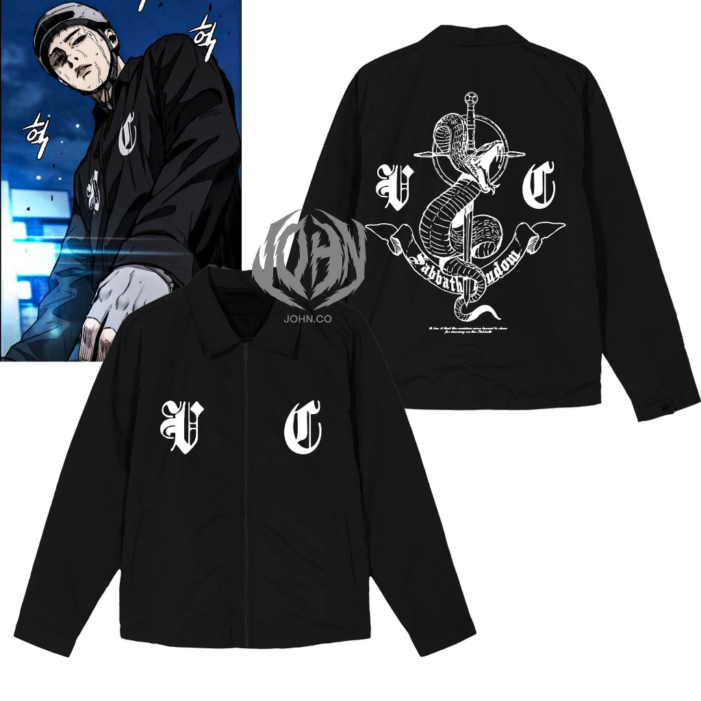 Jayjo Sabbat Coach Jacket/Jayjo Manhwa Sabbat Coach Comic Windbreaker ...