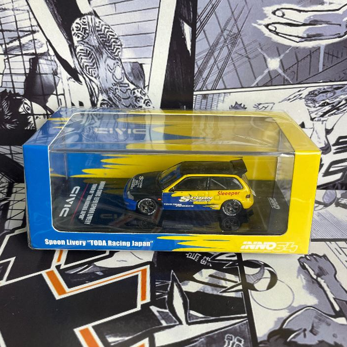 Inno 64 Honda Civic EF Spoon Livery TODA Racing Japan Sleeper | Shopee ...
