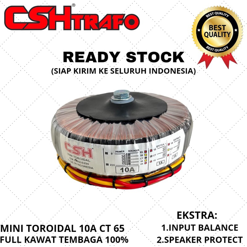 Csh 10A CT 65V Mini Toroid Transformer 100% Pure Copper | Shopee Malaysia