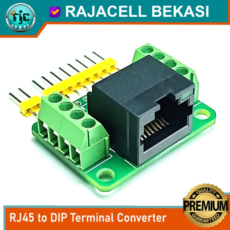 RJ45 to DIP Terminal Adapter Converter Port LAN Ethernet Breakout ...