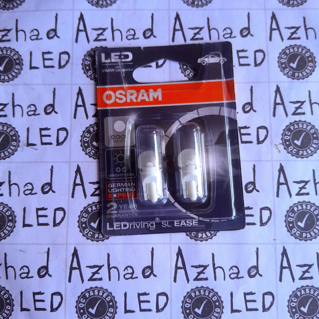 Original Osram Cool White T10 W5W LED Lamp for Number Plate Dusk Bulb ...