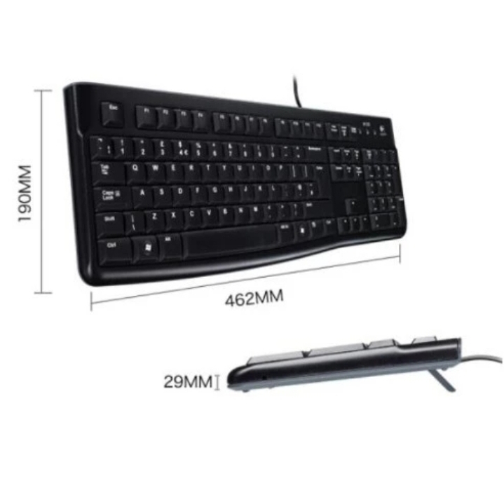 Logitech K120 USB Wired Keyboard OFFICIAL GUARANTEE | Shopee Malaysia