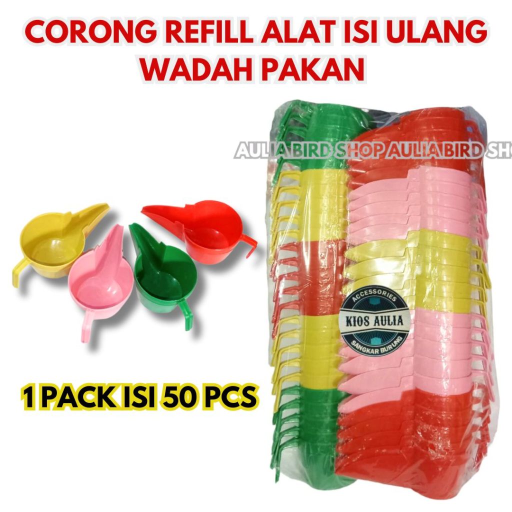 Large REFILL Funnel Container For Bird And Pet Food And Drinking Feed ...