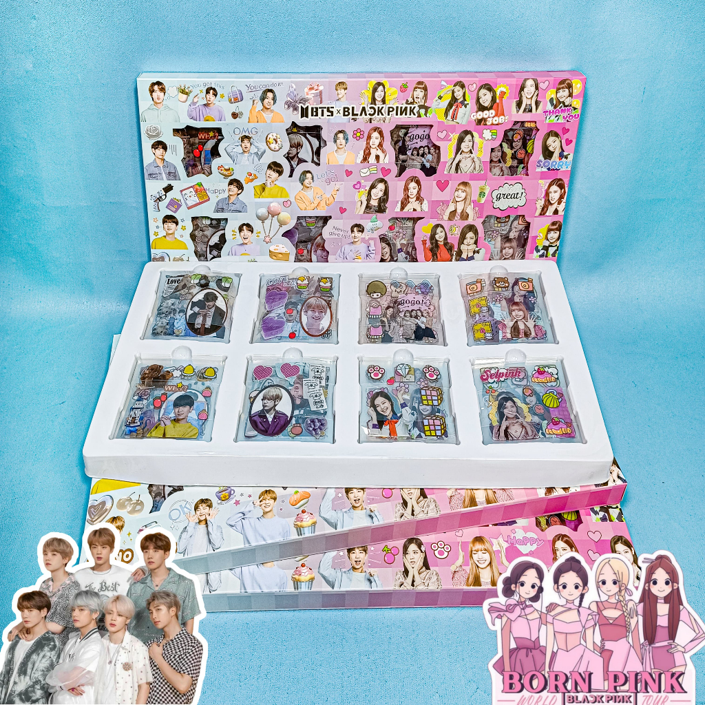 Blackpink BTS NCT Sticker Big Box Contains 100 Sheets IDOL KPOP SERIES ...