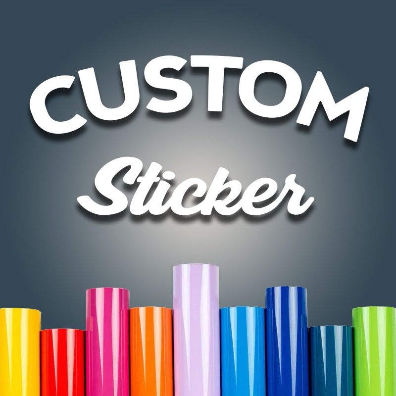 Custom cutting stickers, print n cut stickers for logos, names ...
