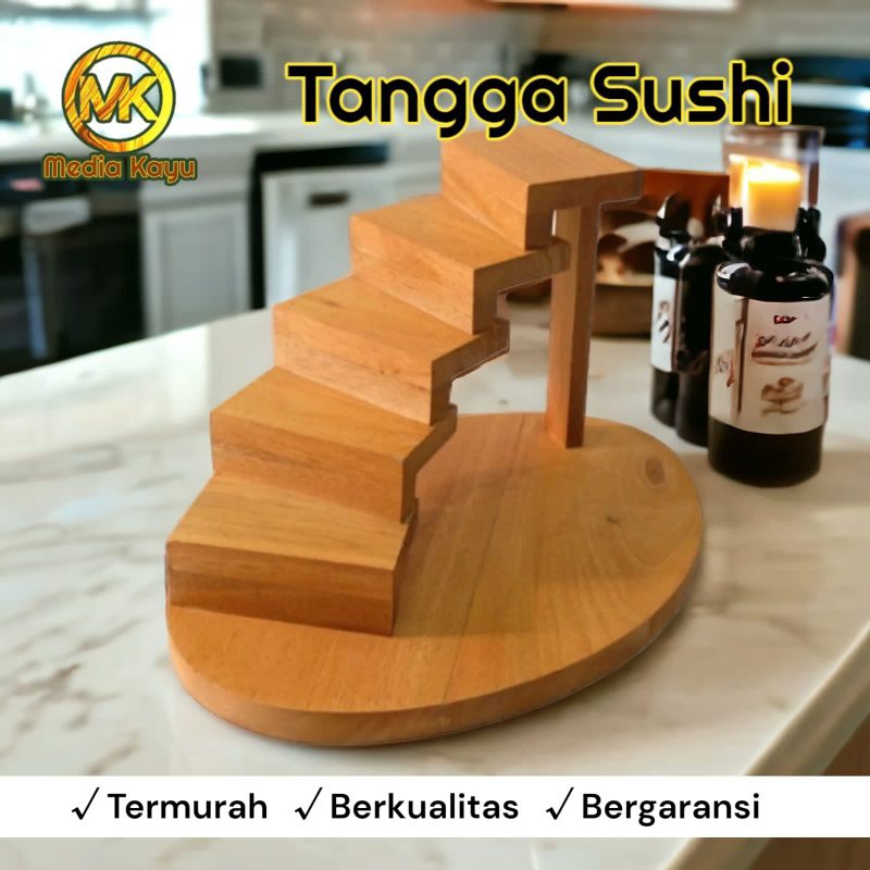 KAYU Sushi ladder, wooden stacking rack, wooden display, wooden tray ...