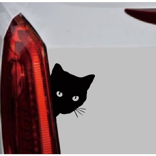 Cutting Sticker Car model peekaboo cat Sticker Car Sticker Cute Sticker ...