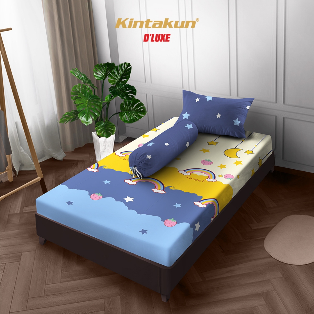 Bed Sheet Rosana Deluxe Single Fitted Size 90 x 200 Minimalist ...