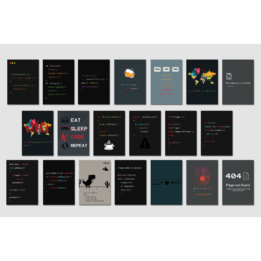 (A5) Programmer POSTER | Aesthetic Poster | 20 Poster | Shopee Malaysia